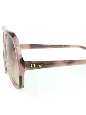 Chloé Salomé Pilot-frame Sunglasses - Pink