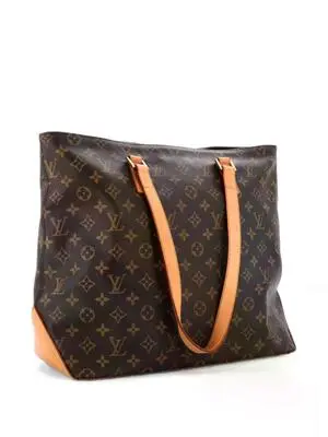 LOUIS VUITTON Cabas Mezzo Monogram Canvas Tote Bag - Brown
