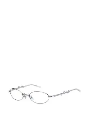 GENTLE MONSTER Radi Oval-frame Glasses - Silver