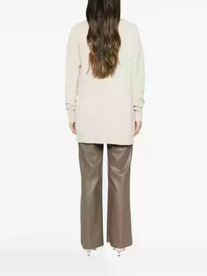 VELA SHOP Ribbed-trim Open-front Cardigan
