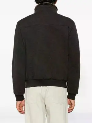 MOORER Shearling-collar Zip-up Jacket