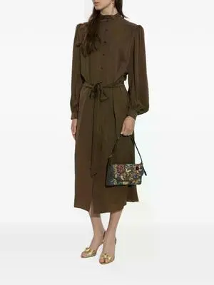 Valentino Garavani Belted Silk Dress