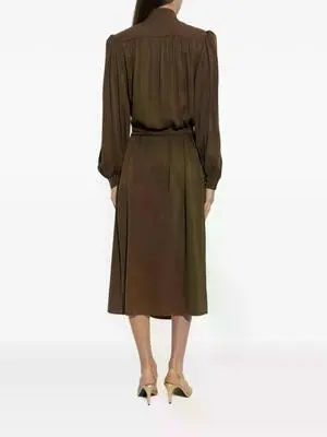 Valentino Garavani Belted Silk Dress