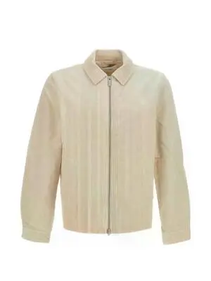 LES DEUX Corduroy Zip-up Jacket - Neutrals