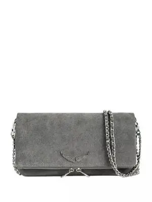 Zadig&Voltaire Rock Suede Shoulder Bag - Grey