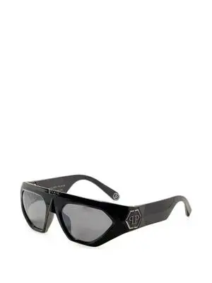Philipp Plein Geometric-frame Sunglasses - Black