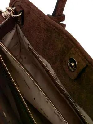 Guess Samantha Monogram-print Logo-plaque Tote Bag