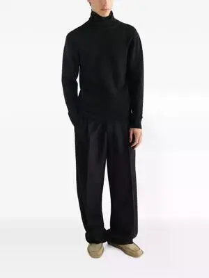 LEMAIRE Stand-collar Sweater In Fine Mouliné Merino Wool