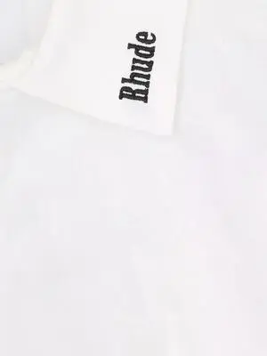 Rhude Logo-embroidered Polo Shirt