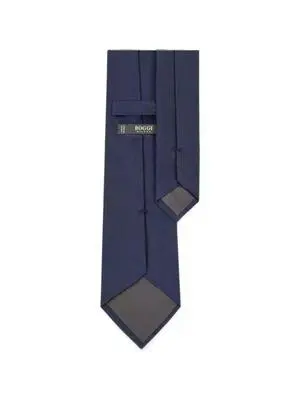 Boggi Milano Tie Jacquard Drill Reinforcement Silk - Blue