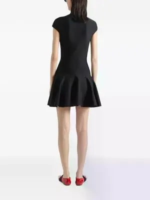 Givenchy Mini Dress With Flared Skirt In Wool Viscose