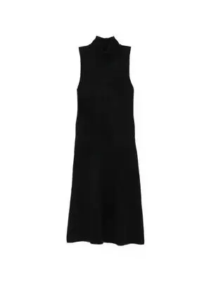 Magda Butrym High-neck Sleeveless Midi Dress - Black