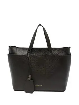Fabiana Filippi Grained Leather Tote Bag - Brown