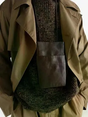 LEMAIRE Book Pouch In Grained Leather