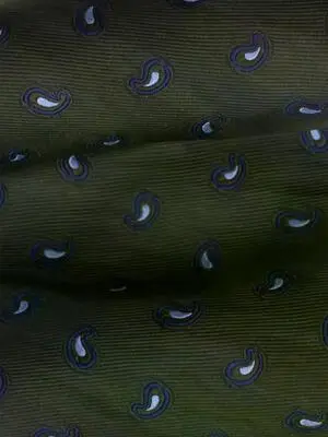 Boggi Milano Tie Jacquard Micro Paisley-pattern Silk