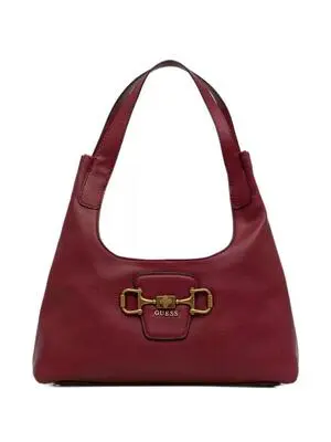 Guess Sunset Horsebit-detail Shoulder Bag - Red