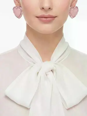 ANABELA CHAN Rose Heart Earrings