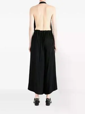 Y’s Asymmetric Draped Midi Dress
