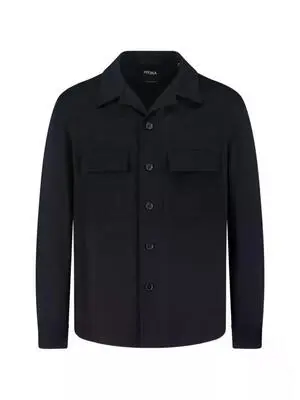 Zegna Alba Overshirt Oasi Cashmere Collection - Blue