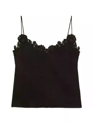 TWINSET Embroidered Satin Top