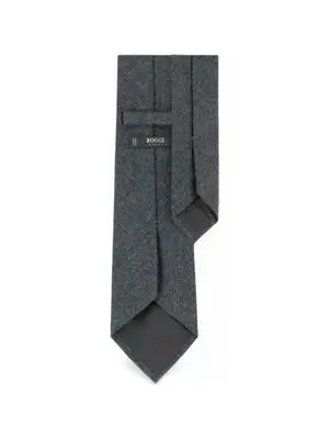 Boggi Milano Tie In Wool Cashmere - Grey