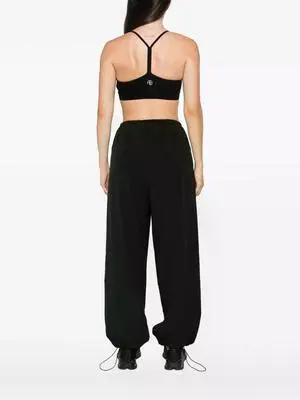 ANINE BING Eve Logo-print Racerback Sports Bra - Black