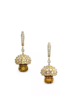ANABELA CHAN Amber Virosa Diamond Earrings - Gold
