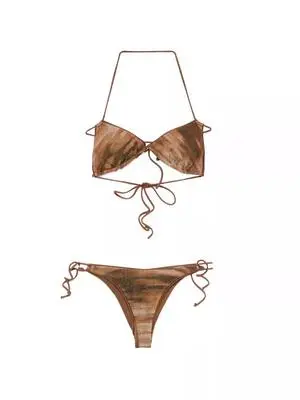 MATINEE Logo-patch Bikini - Brown