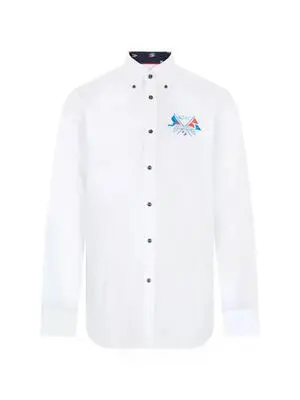Paul & Shark Logo-embroidered Button-down Shirt