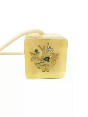 LOUIS VUITTON Hair Cube Hair Tie - Yellow