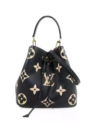 LOUIS VUITTON Neo Noe Mm Monogram Empreinte Shoulder Bag - Black