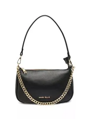 MARC ELLIS Mirtado Leather Shoulder Bag - Black