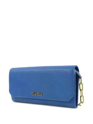 Miu Miu Chain-link Clutch Bag - Blue