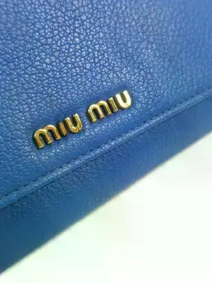 Miu Miu Chain-link Clutch Bag - Blue
