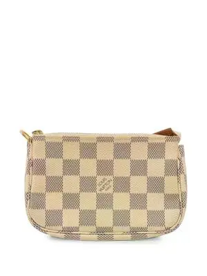 LOUIS VUITTON Mini Damier Azu Pochette Tote Bag