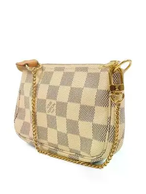 LOUIS VUITTON Mini Damier Azu Pochette Tote Bag