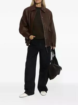 RÓHE Grained Leather Jacket
