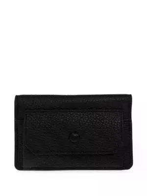 Brioni Grained Leather Card Holder - Black