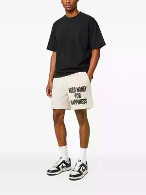 MELT Slogan-print Cotton Shorts