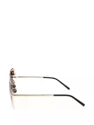 Carolina Herrera Crystal-embellished Cat-eye Frame Sunglasses
