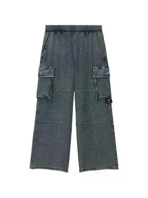 Izzue Faded-effect Cargo Pants - Blue