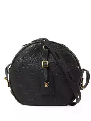 LOUIS VUITTON Mm Boite Chapeau Souple Monogram Empreinte Handbag - Black