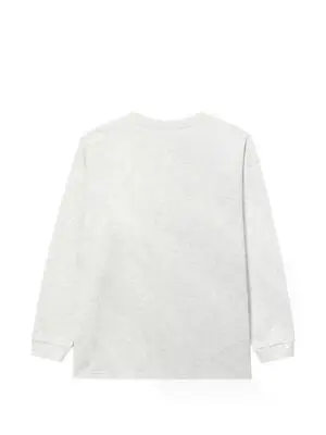CHOCOOLATE Logo-embroidered Long-sleeve T-shirt - Grey