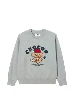 CHOCOOLATE Graphic-patch Sweatshirt - Grey