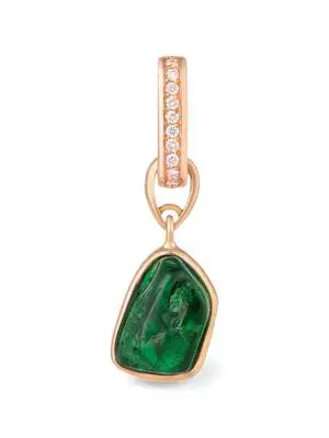 CLARA CHEHAB Liberté Tourmaline And Diamond Charm - Gold