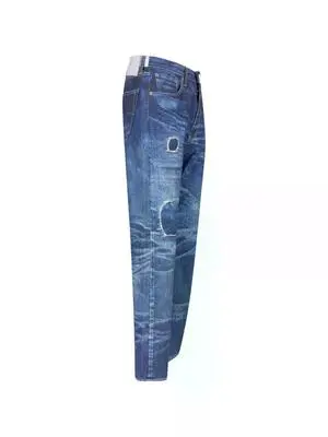Junya Watanabe Distressed Patchwork Jeans