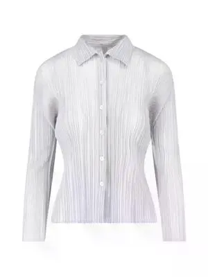 Issey Miyake Pleated Long-sleeve Shirt