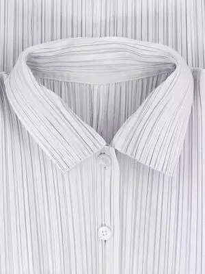 Issey Miyake Pleated Long-sleeve Shirt
