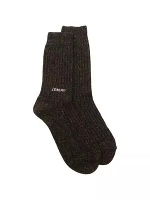 Iceberg Logo-embroidered Socks