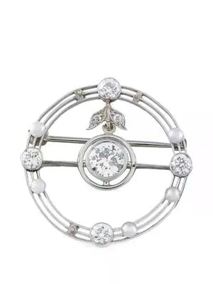 LB EXCLUSIVE Diamond And Pearl Brooch